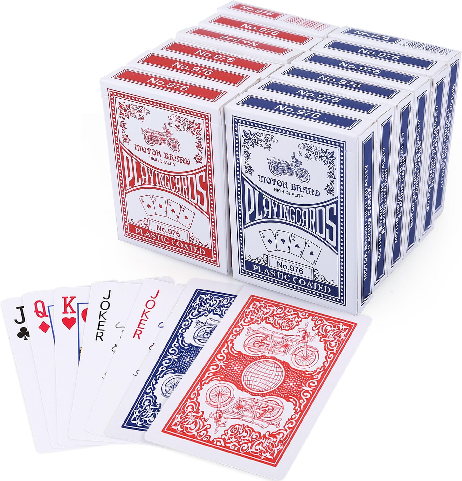 Amazon.com: Motor brand playing cards,Plastic Coated (assorted color ...