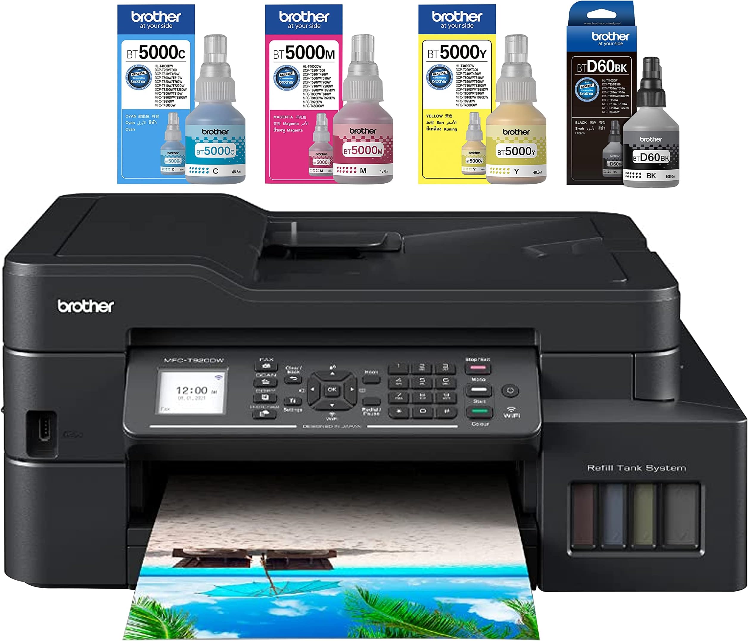 Amazon.in: Buy Brother MFC-T920DW + Ink Bottles Online at Low Prices in ...