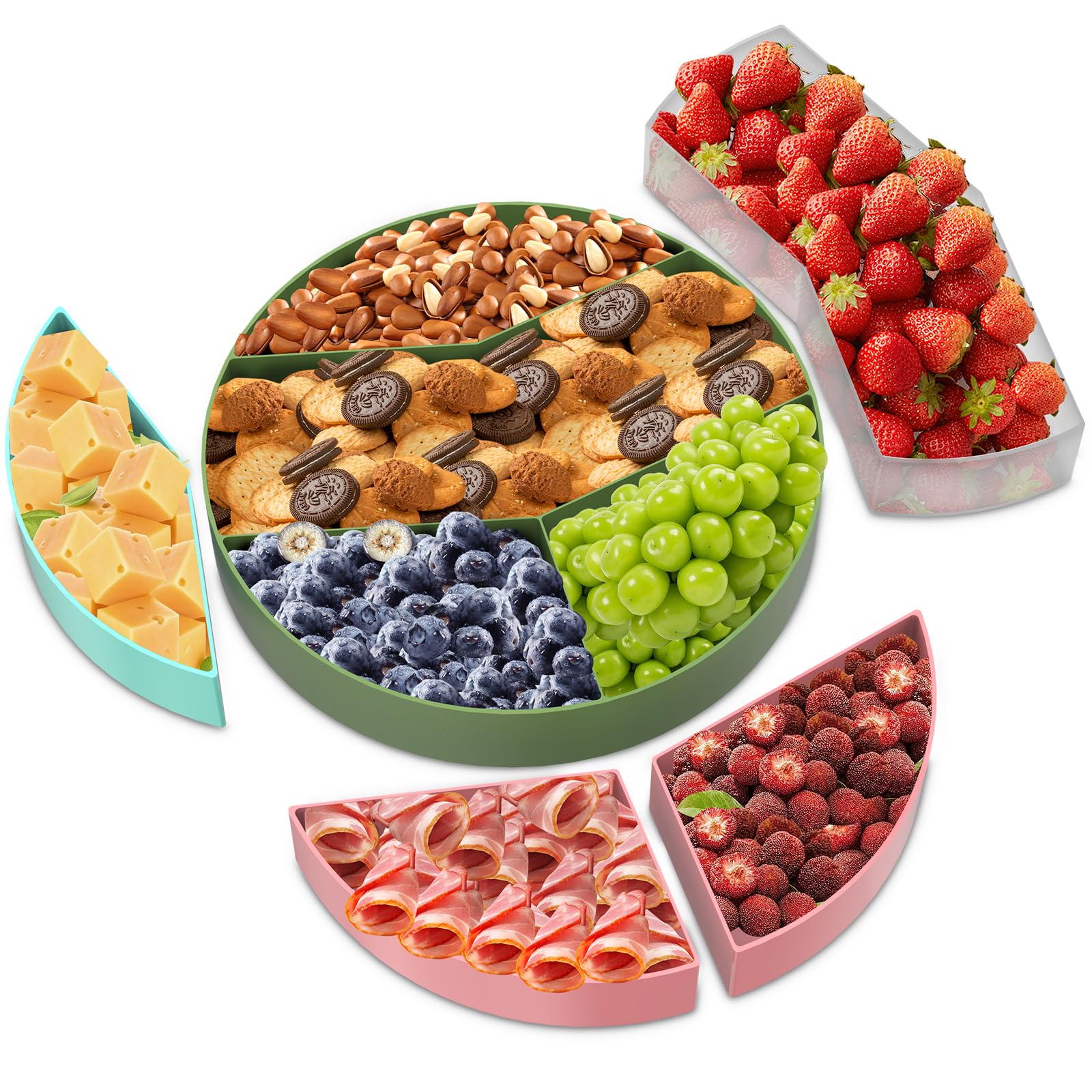 Snapklik.com : Dinnerware Platters And Trays - Multi-Functional Snack ...