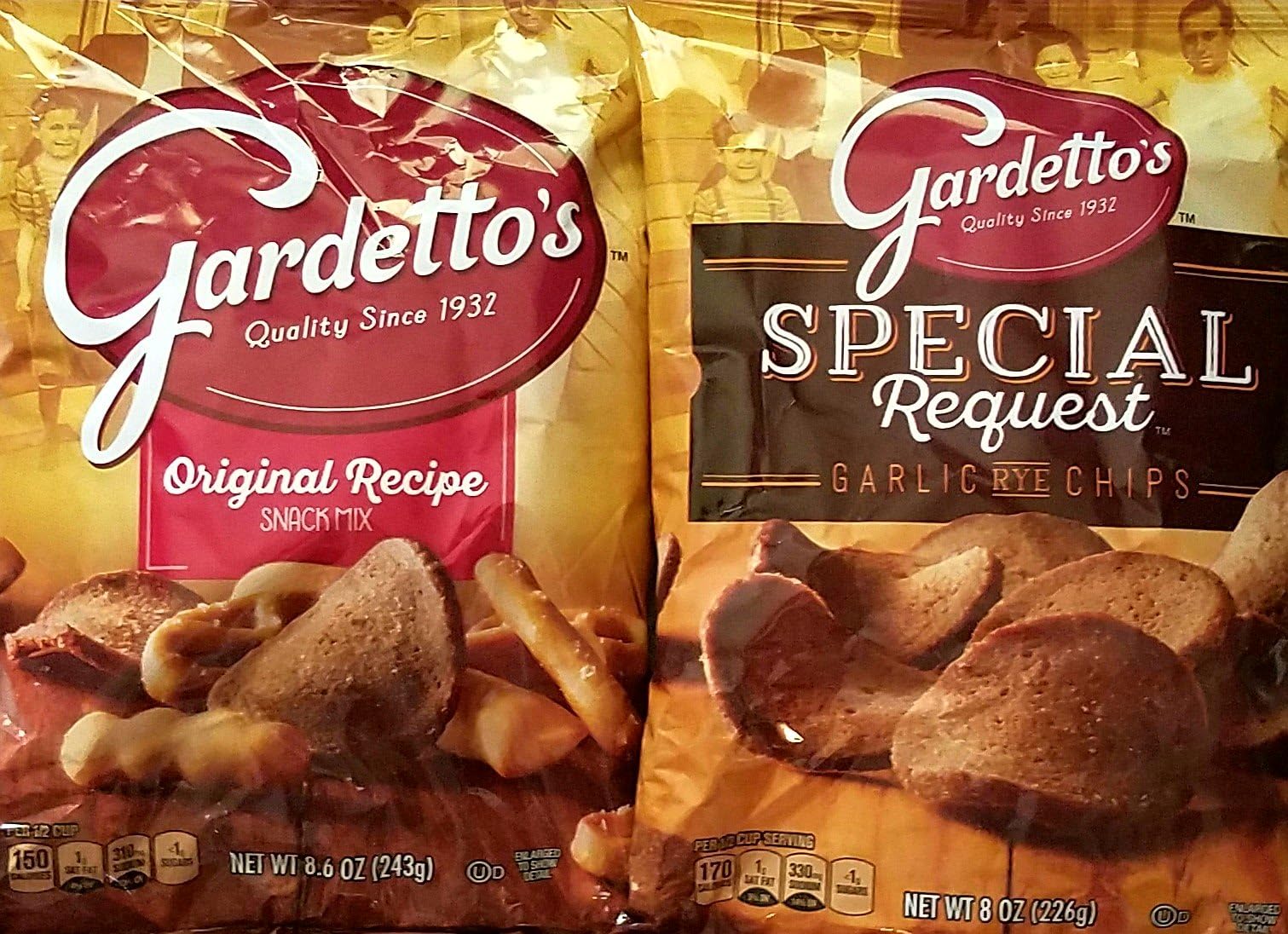 Amazon.com: Gardetto's Special Request Roasted Garlic Rye Chips, 4.75 ...