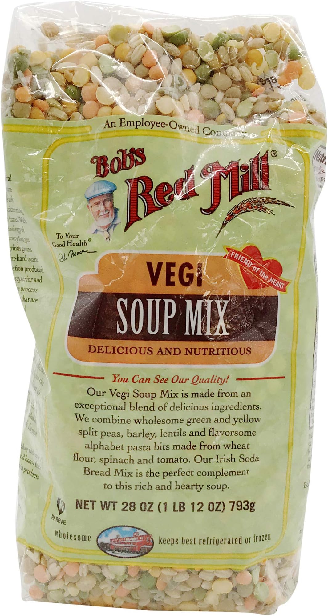 Amazon.com : Bob's Red Mill Whole Grains and Beans Soup Mix - 26 oz ...