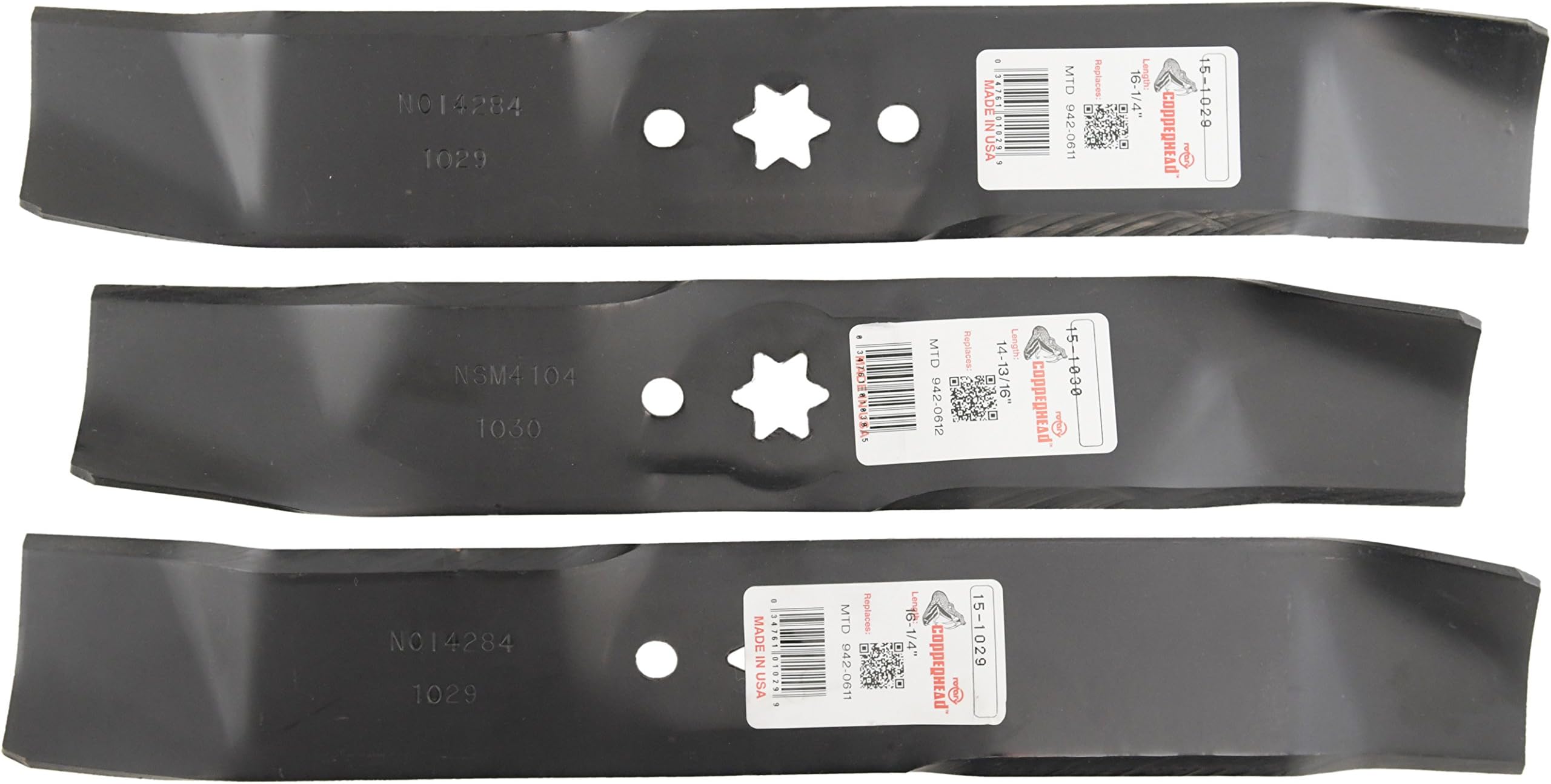 Amazon.com : Rotary Set of 3 11240 Replacement Blades : Patio, Lawn ...