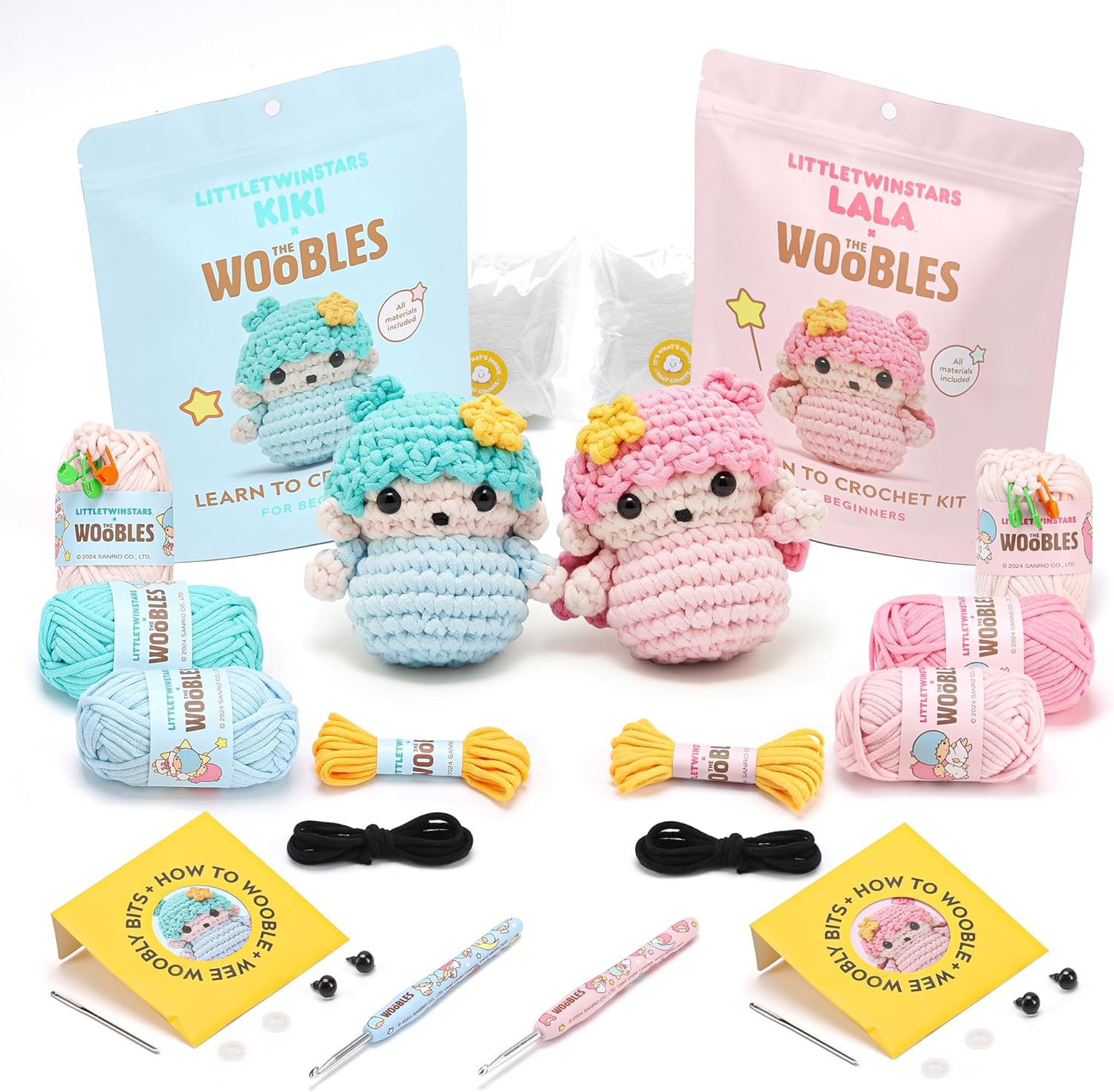 Amazon.com: The Woobles Hello Kitty Beginners Crochet Kit with Easy ...