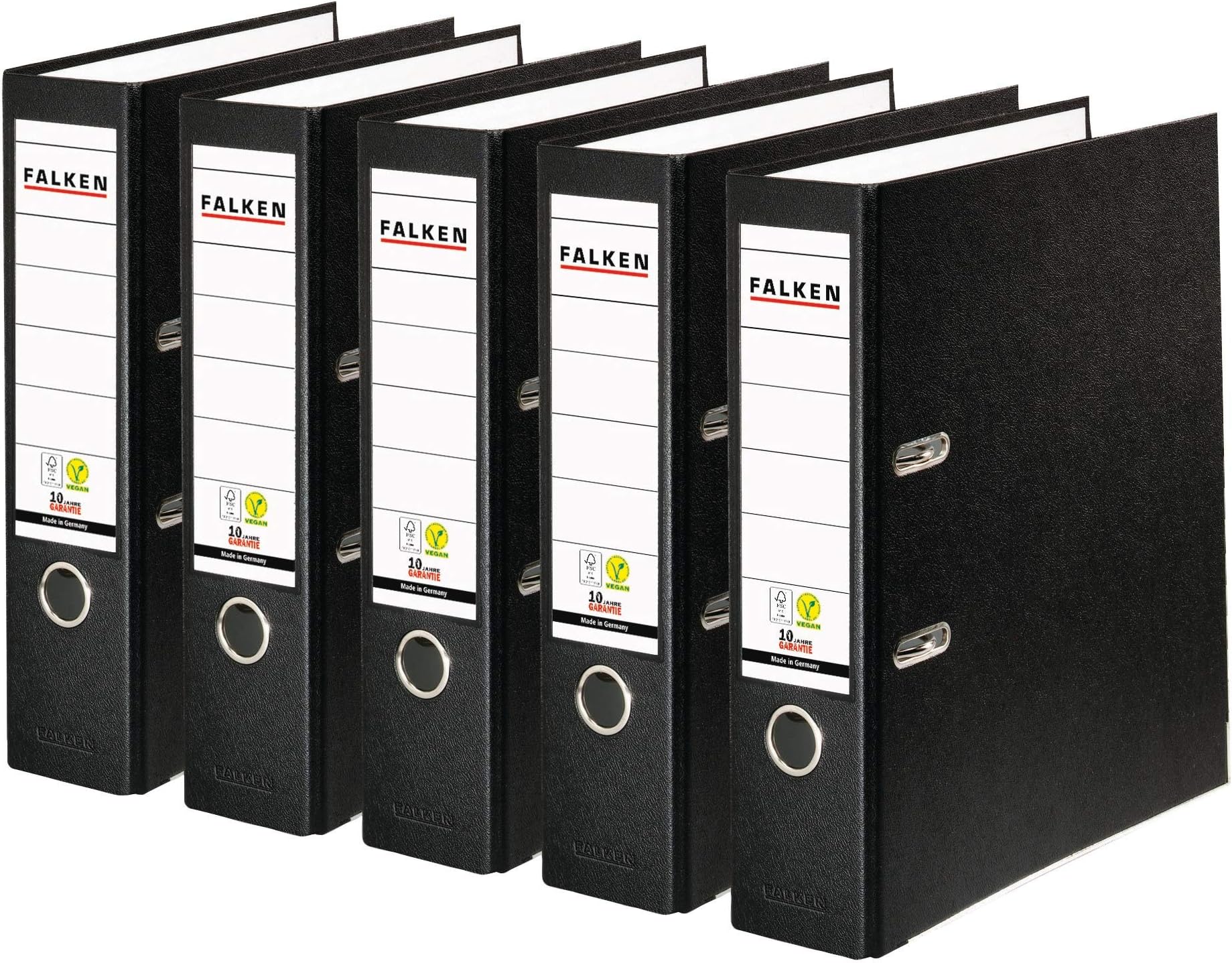 Original Falken 5er Pack PP-Color Kunststoff-Ordner. Made in Germany. 8 ...