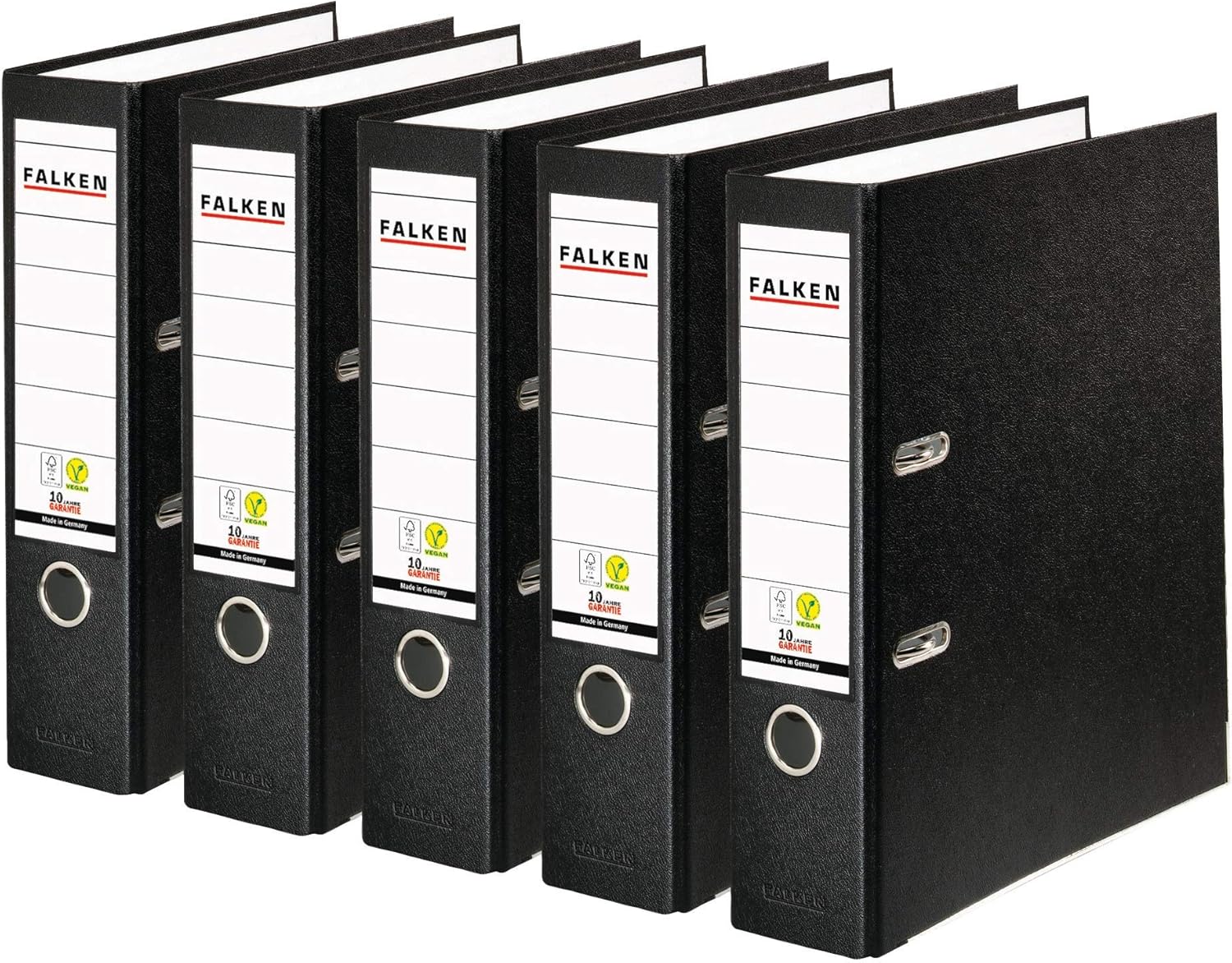 Original Falken 5-pack PP-Color plastic folders. Made in Germany. 8 cm ...