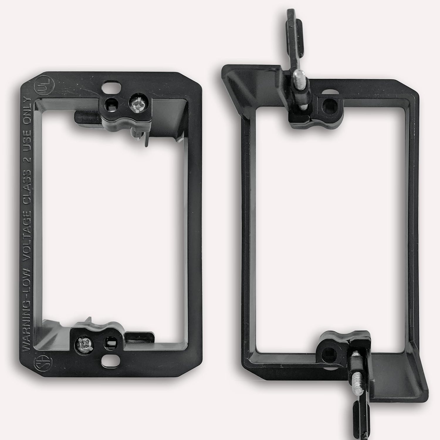 BestMounts - Single Gang (1-Gang,2 Pack) Low Voltage Mounting Bracket ...