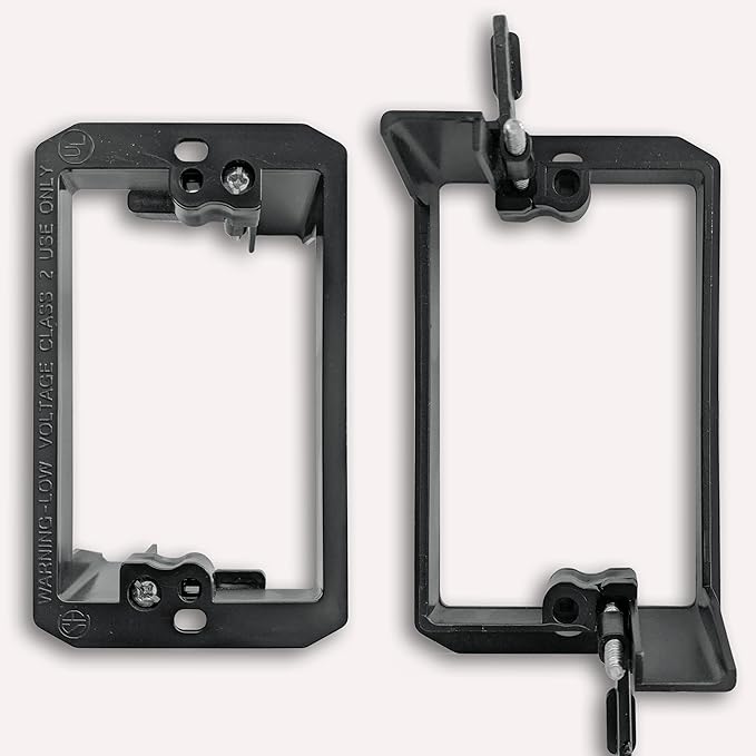 BestMounts - Single Gang (1-Gang,2 Pack) Low Voltage Mounting Bracket ...