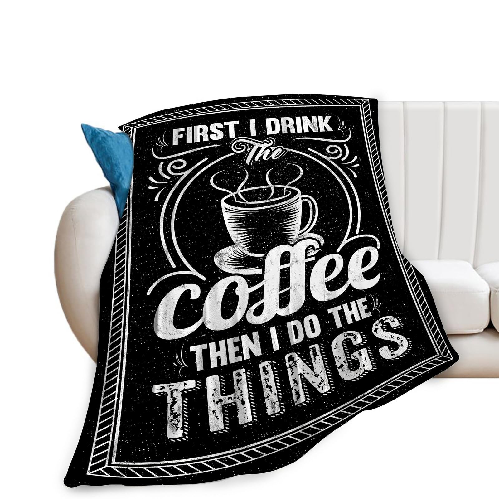 Amazon.com: Coffee Blanket Gifts for Girls Boys Soft Warm Plush Coffee ...