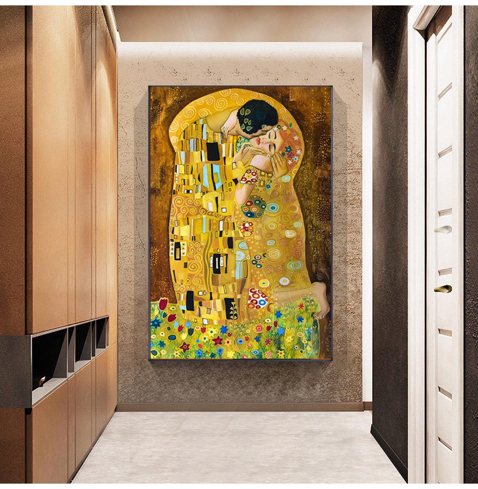 Gustav Klimt The Kiss High Resolution