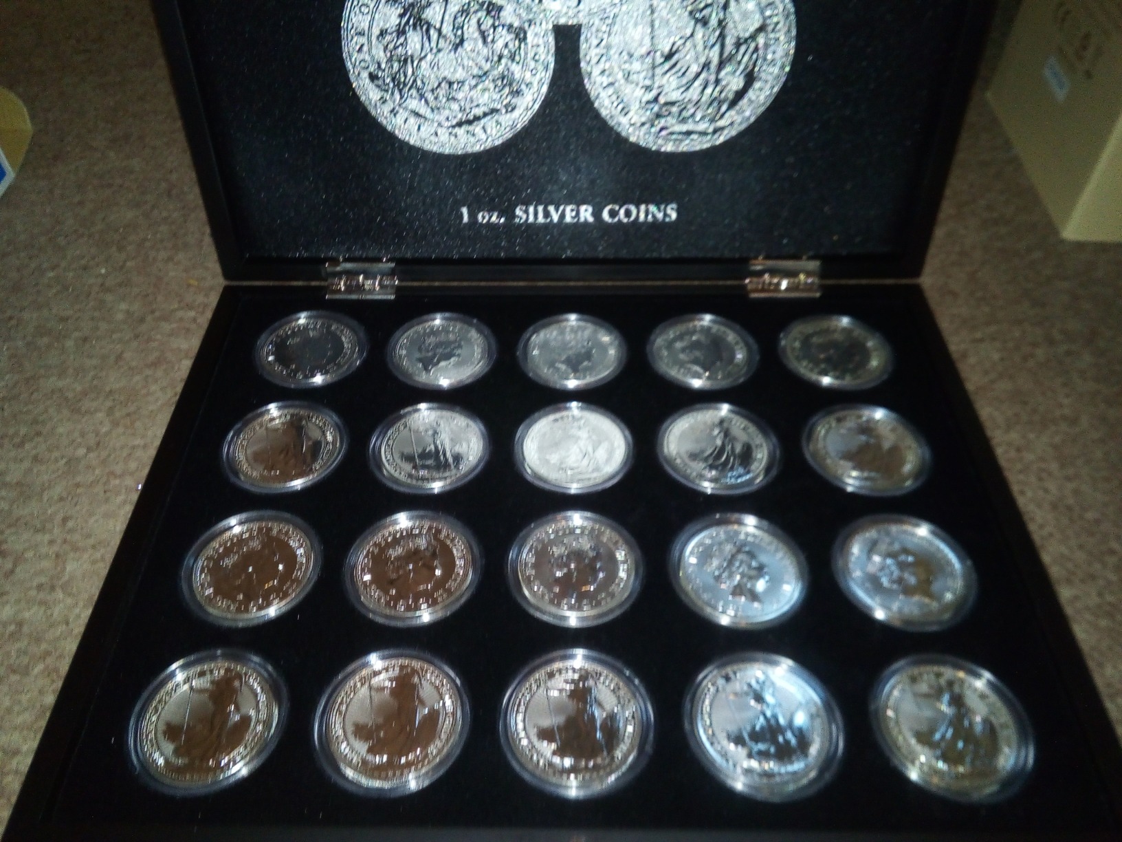Leuchtturm 360891 Coin case Volterra for 20 Britannia silver coins in ...