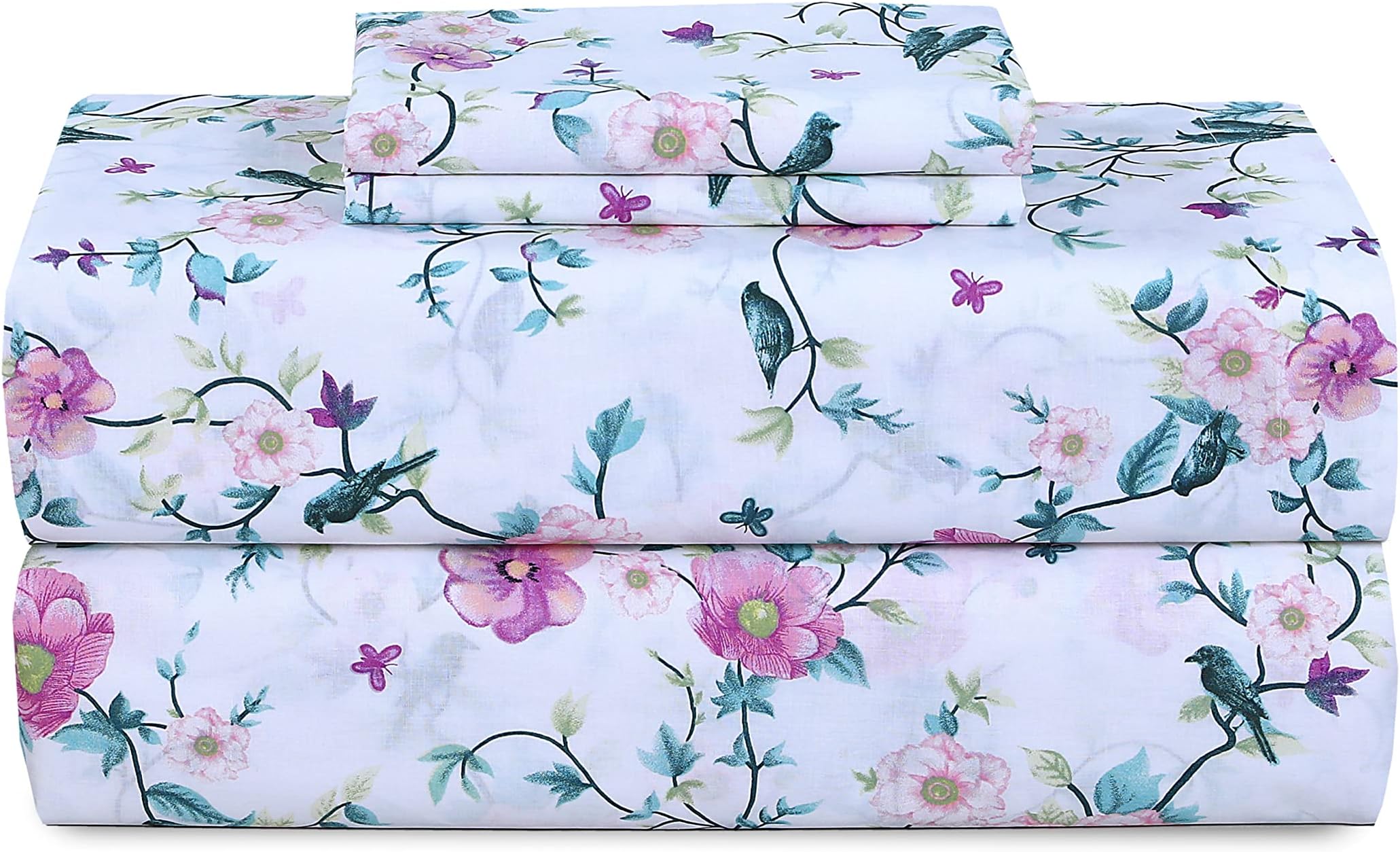 Amazon.com: Cotton Alley 300 Thread Count Sheets Set - 100% Cotton 4 ...