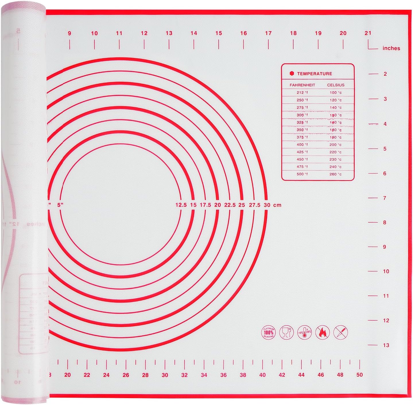 Amazon.com: DoughEZ Patented Extra Large 17.5 x 32 Non-Slip Silicone ...