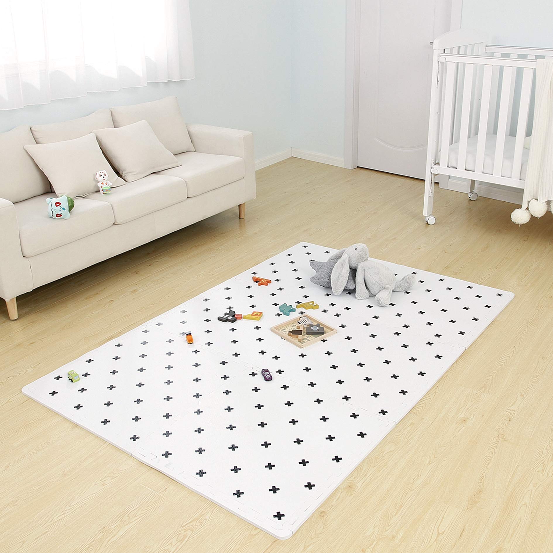 Snapklik.com : Extra Large Baby Foam Play Mat - 4FT X 6FT Non-Toxic ...