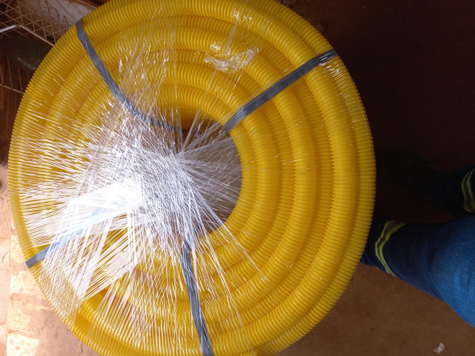 Conduíte Eletroduto Corrugado Reforçado 3/4" Extra-Forte 50 M Amarelo ...