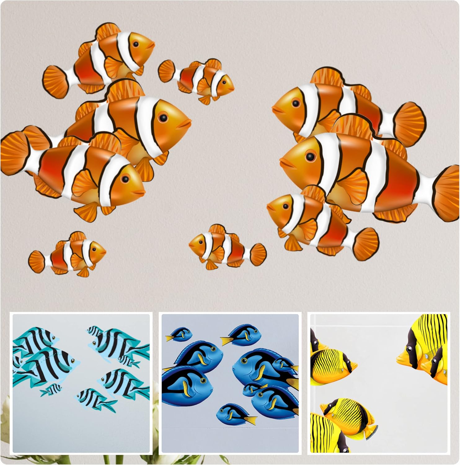 Tropical Fish Stickers [Waterproof] Photographic Quality Decals, Fish ...