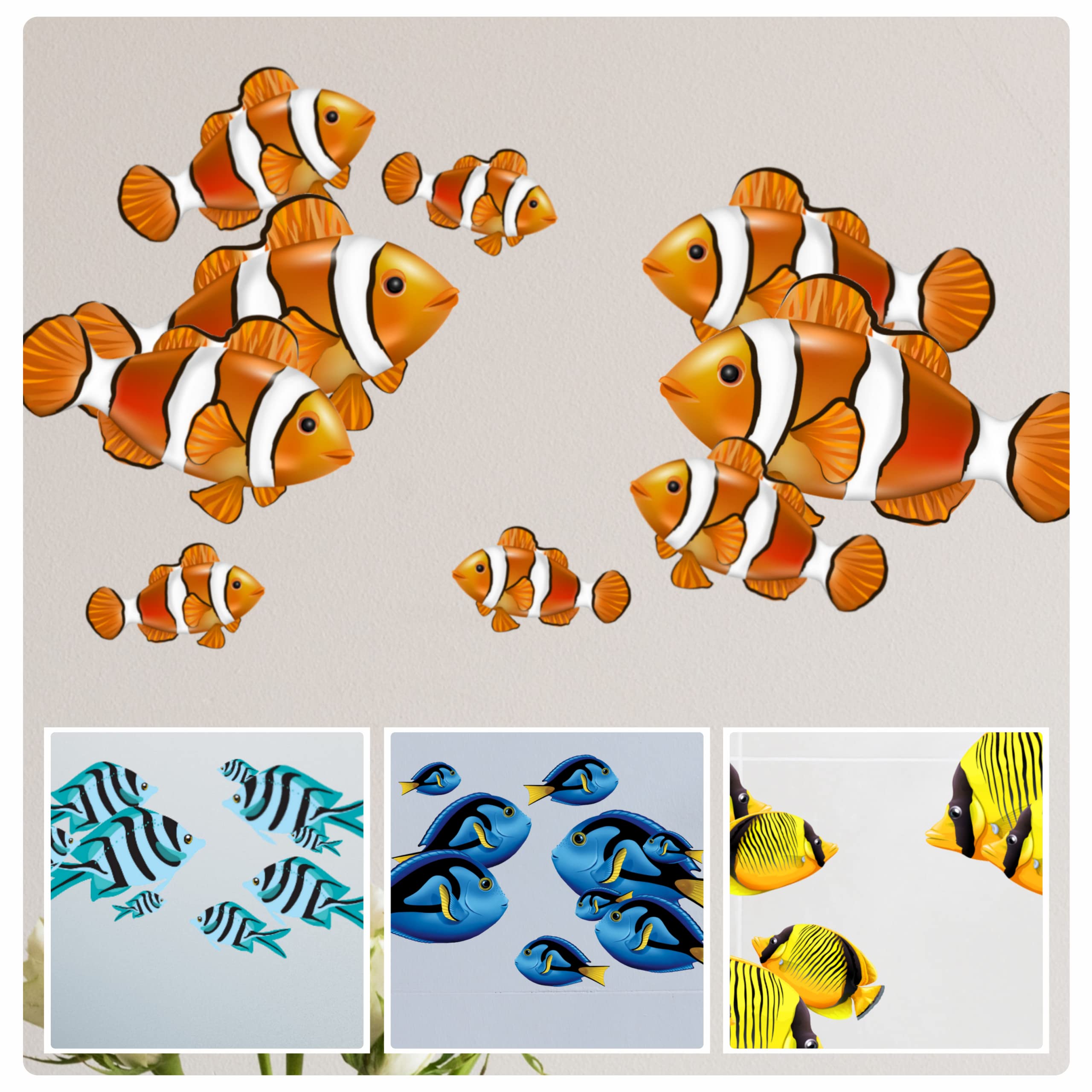 Tropical Fish Stickers [Waterproof] Photographic Quality Decals, Fish ...