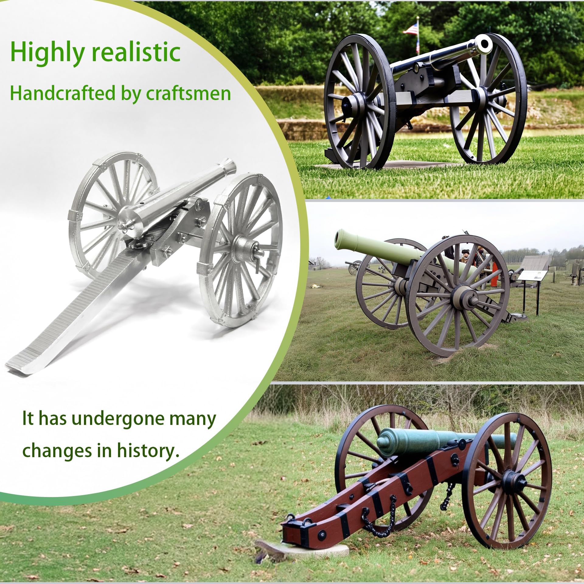 Snapklik.com : Stainless Steel Mini Cannon Model 18th19th Century ...