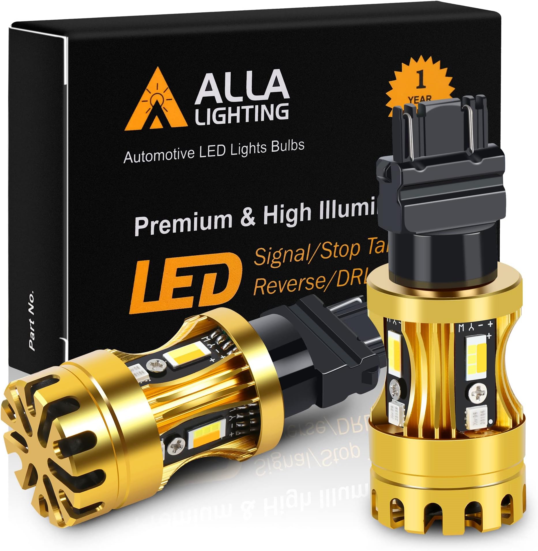 Amazon.com: 2 3157 60 SMD LED Switchback Turn Signal Lights Amber White ...