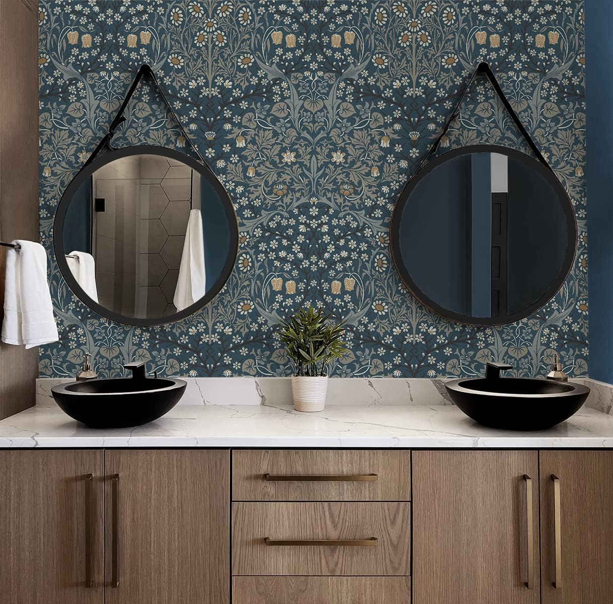 NextWall Victorian Garden – Papel tapiz floral para despegar y pegar ...
