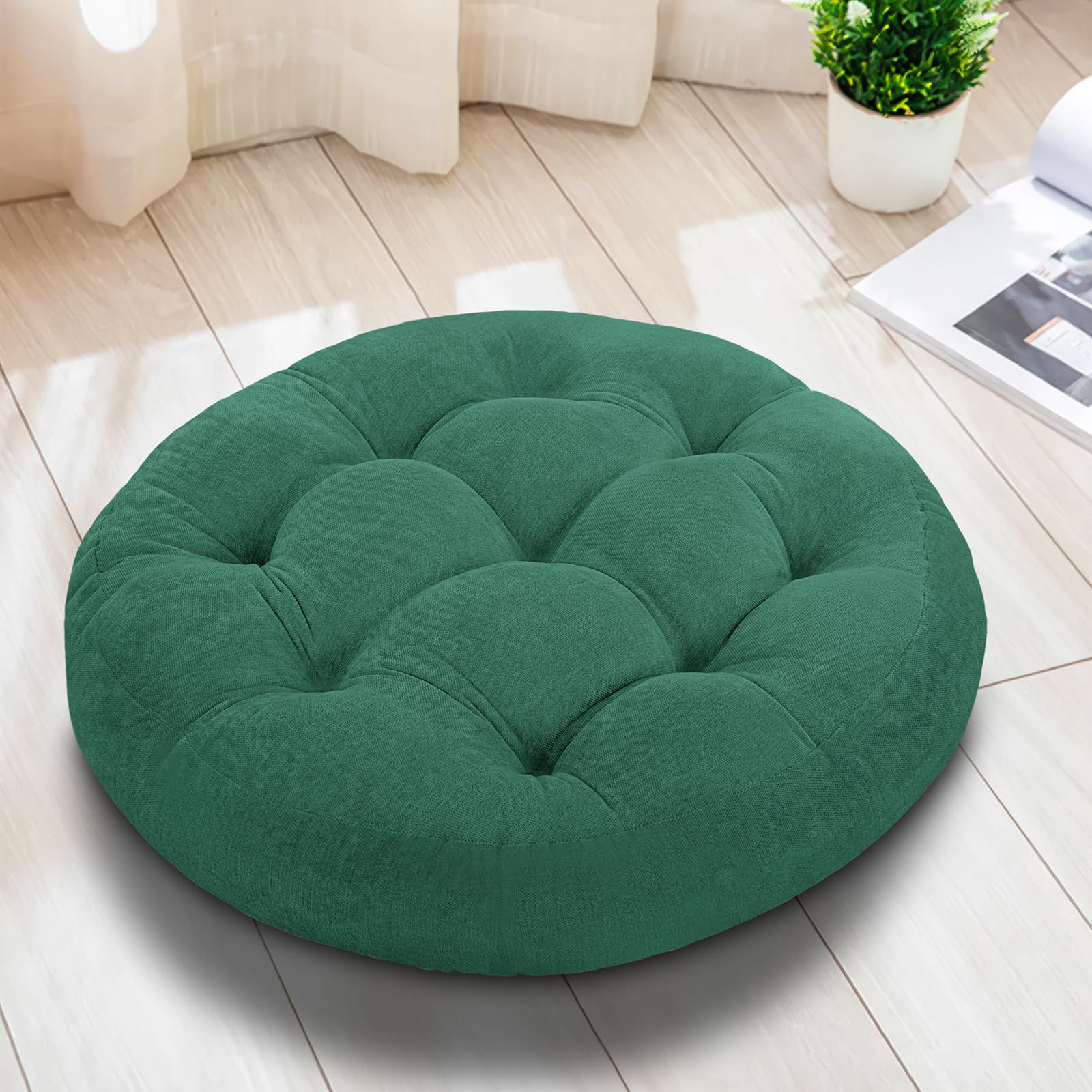 Amazon.com: Millsilo Floor Pillow, Large Floor Cushions, Round Floor ...