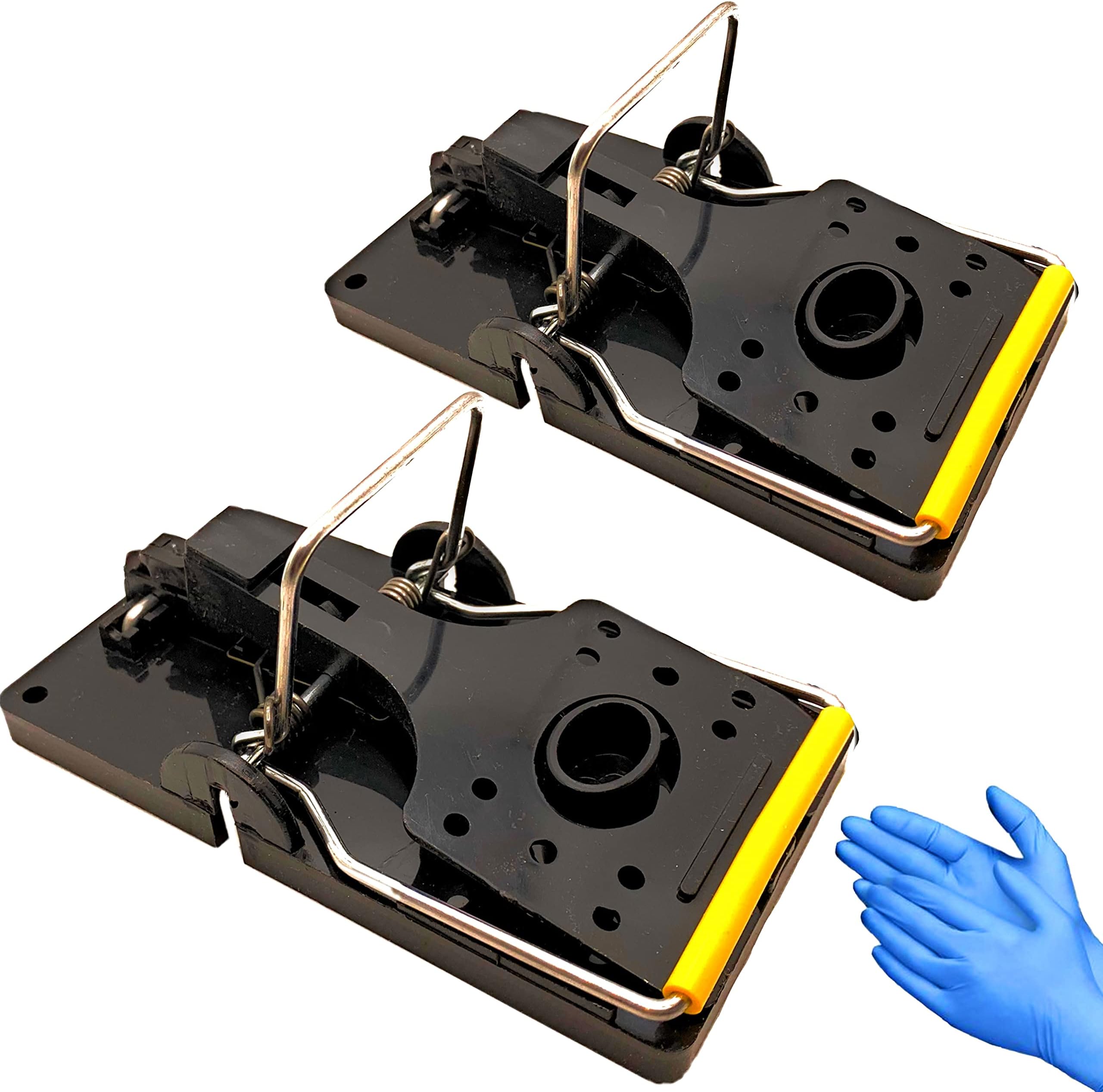 2 Pack Large Rat Traps With Heavy Duty Spring For Humane Kill Complete ...