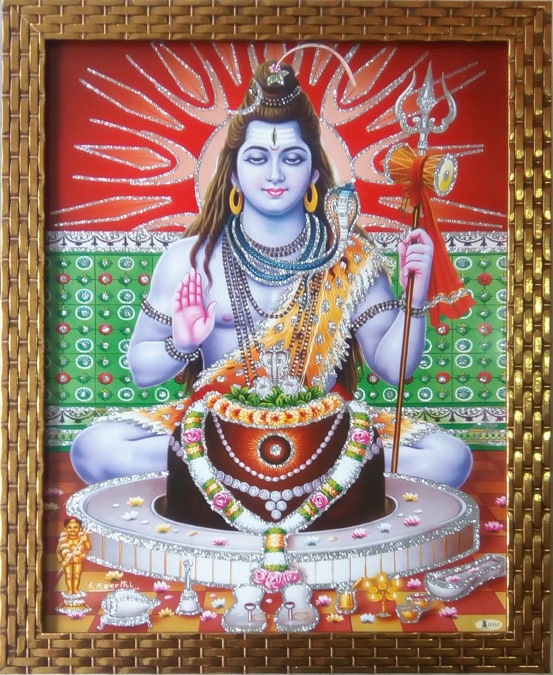 Buy Shree Handicraft Lord Shiv/Shiv Ji/Mahadev Photo Frame (34 cm x 44 ...