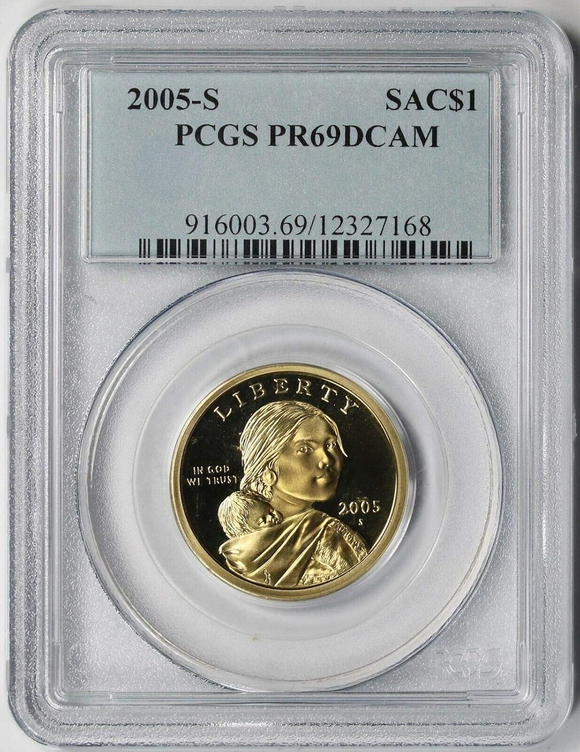 2005 S Sacagawea (SAC) Dollar - Beautiful Coin - Professionally Graded ...