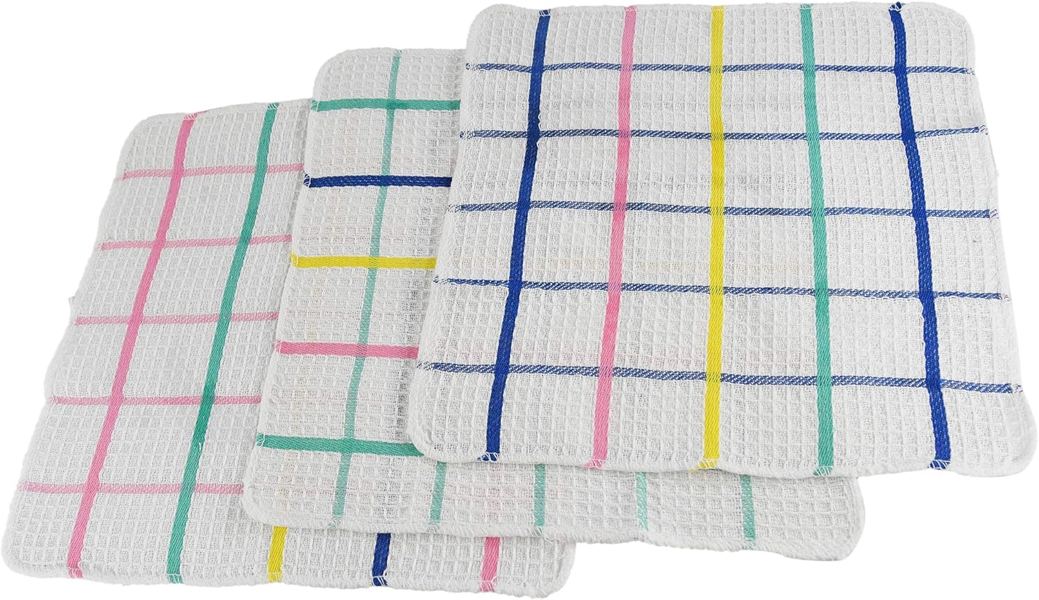 Amazon.com: Home-X Set of 3 Vintage Pastel Striped Kitchen Towels, Cute ...