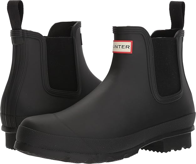Amazon.com | Hunter Mens Original Chelsea Black Boot - 10 | Chelsea