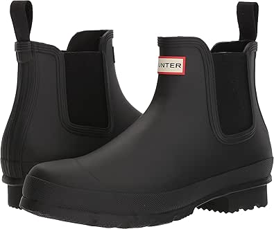 Amazon.com | Hunter Mens Original Chelsea Black Boot - 10 | Chelsea
