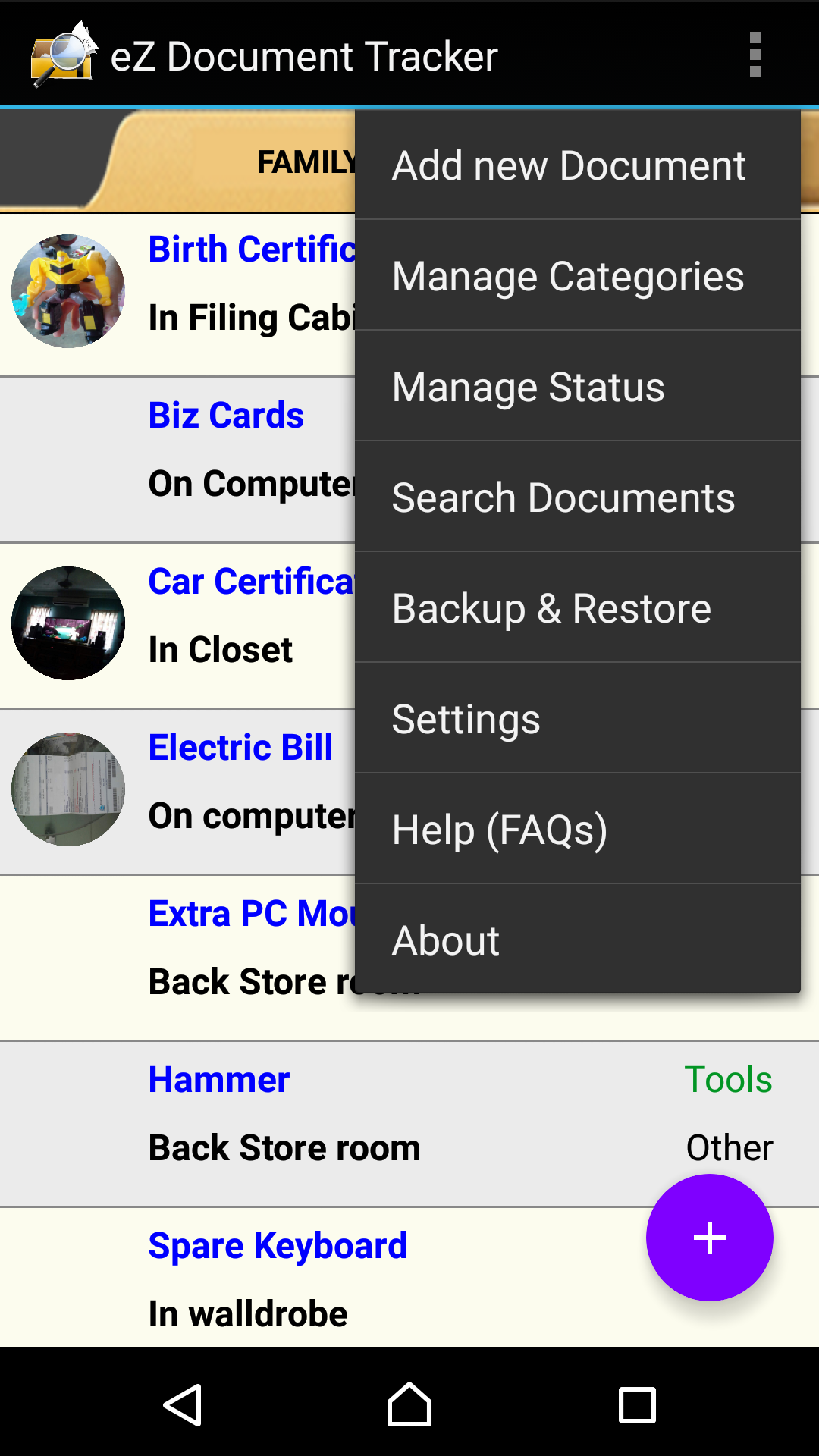 eZ Document Tracker (Free) - App on Amazon Appstore