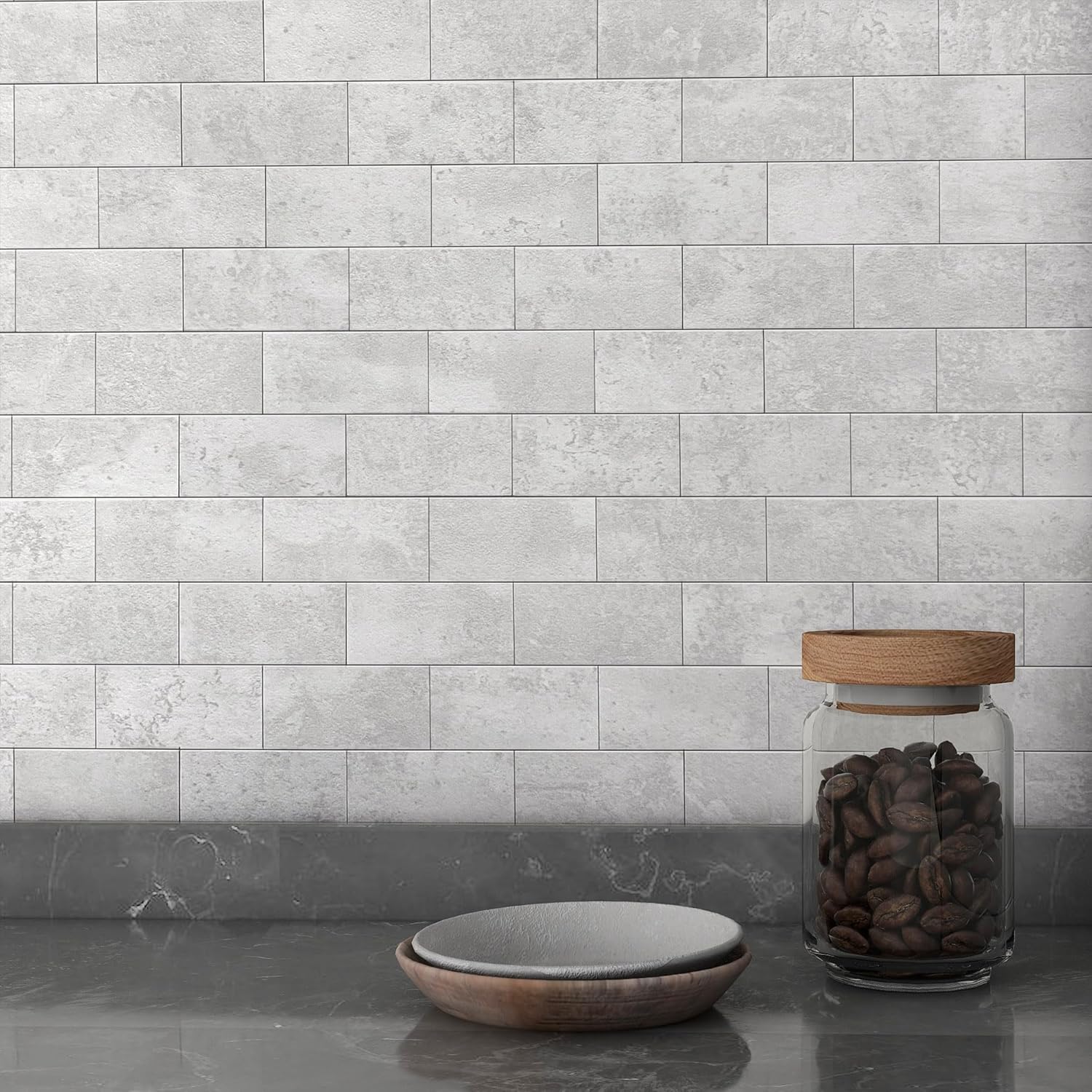 VAOVI Peel and Stick Stone Backsplash Tile for Stove Fireplace,Self ...