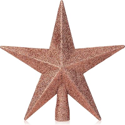 Amazon.com: TWINGLEHOME 10 Lights 9 Inch Christmas Star Tree Topper ...