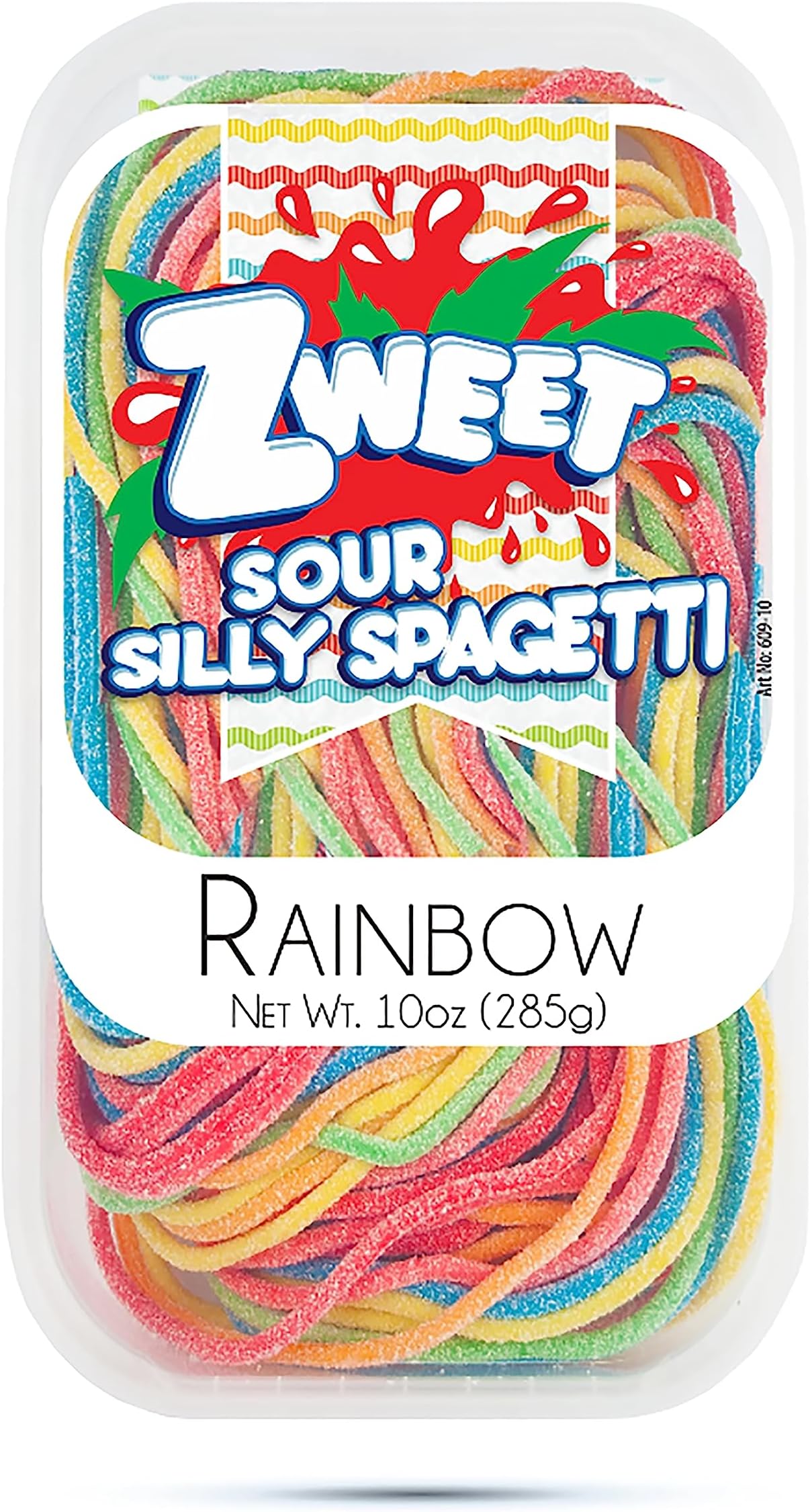 Amazon.com : Zweet Sour Rainbow Spaghetti 10 Ounce – Sour Kosher Candy ...