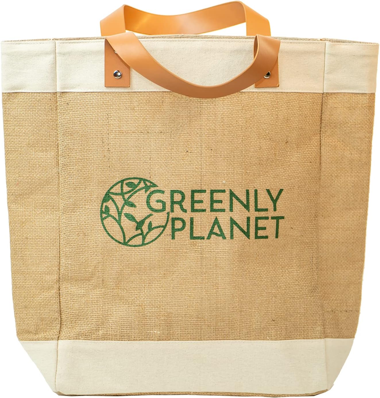 Amazon.com: greenlyplanet Jute Tote Bags With Handles, Eco Friendly ...