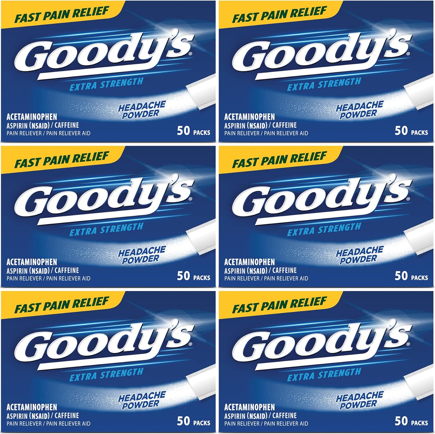 Amazon.com: Goody's Extra Strength Headache Powder, Dissolve Packs, 50 ...