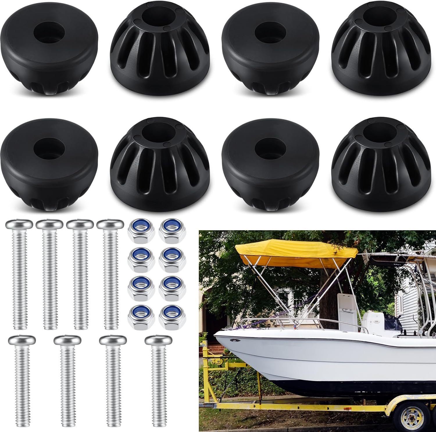 Amazon.com: BBTO 8 Set Replacement Rubber Shocks for Transom Savers ...