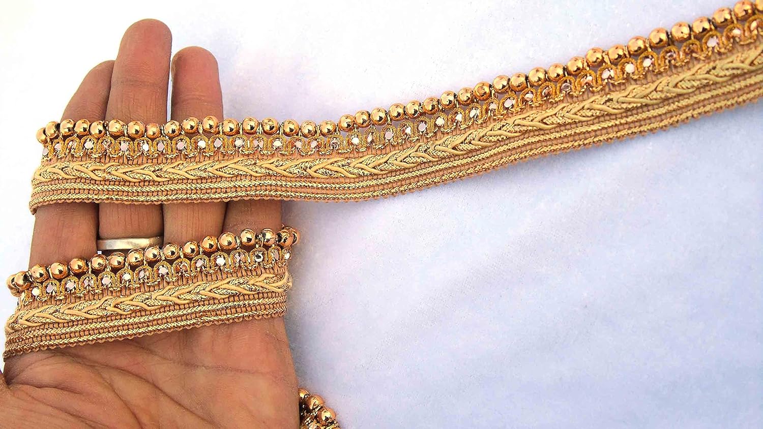 Strala Golden Color Laces for Dresses, Sarees, Lehenga, Suits, Bags ...