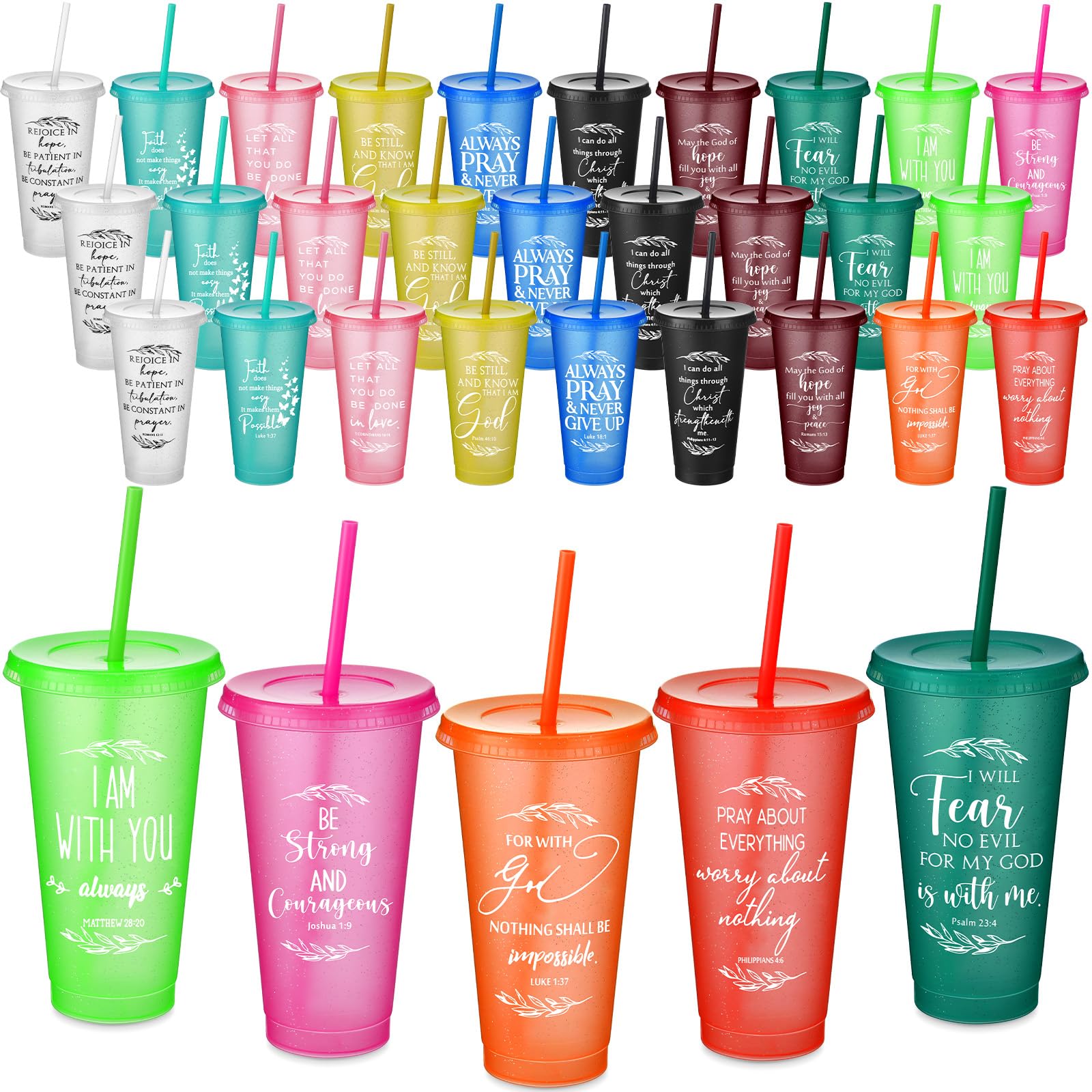 Amazon.com | Havawish Inspirational Christian Gift Bible Verse Tumbler ...