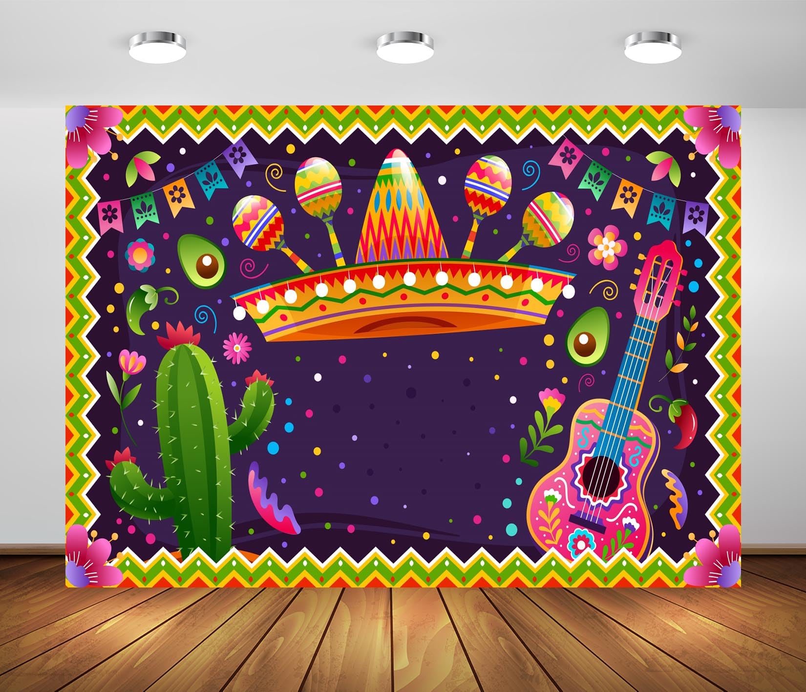 Amazon.com : BELECO 9x6ft Fabric Mexican Party Backdrop Mexico Latin ...