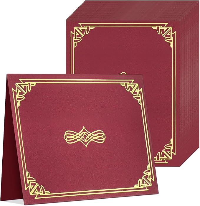 60 Pack Certificate Holders Bulk for Letter Size 8.5x11 Certificates ...