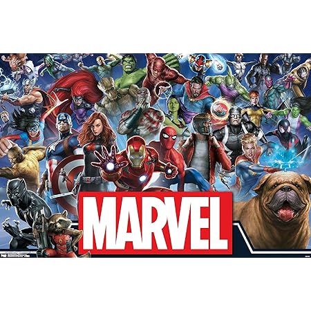 Amazon.com: Trends International Marvel Comics - The Marvel Lineup 2023 ...