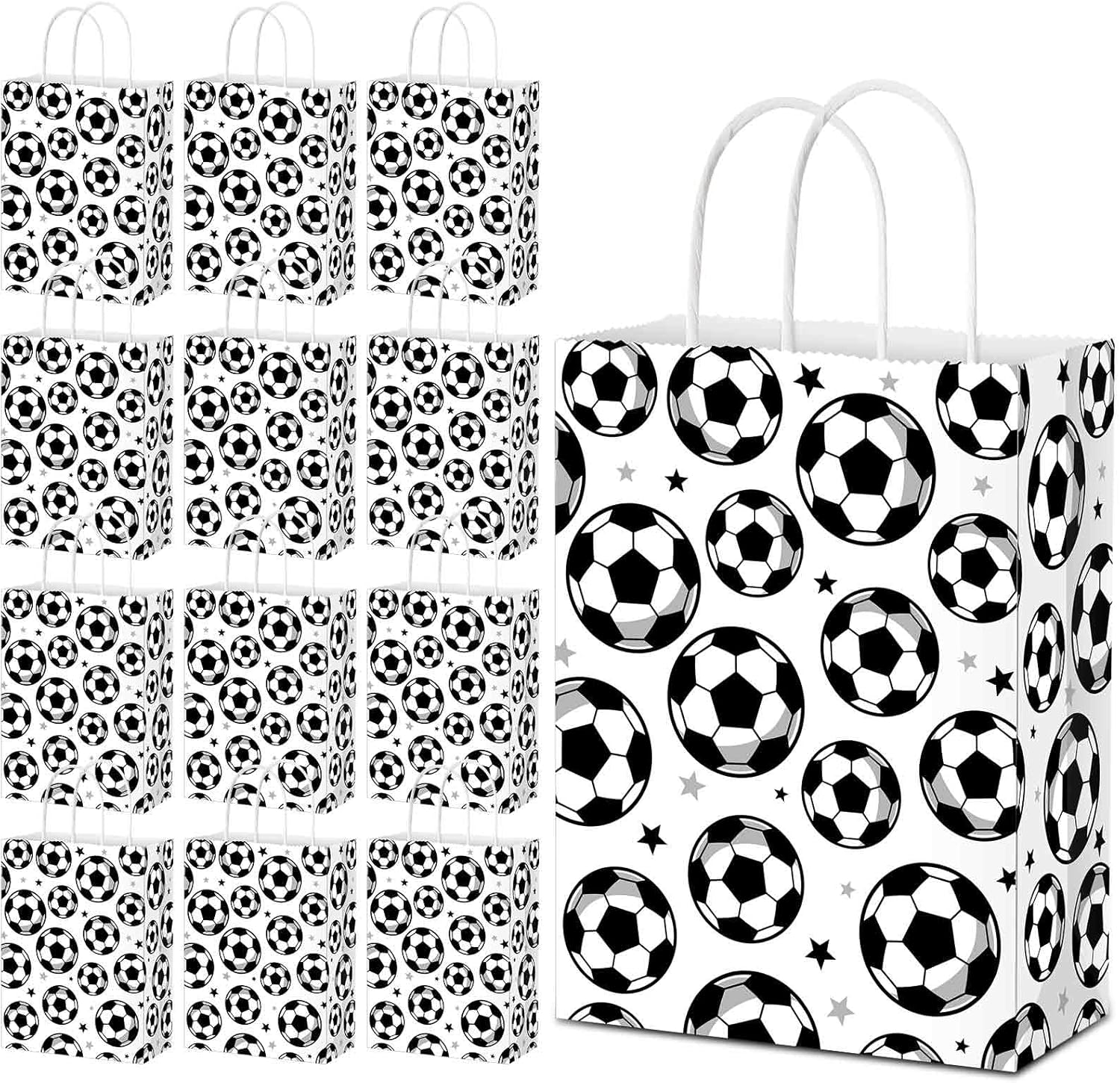 Amazon.com: Blulu 24 Pcs Soccer Gift Bags Soccer Party Favor Bags Bulk ...