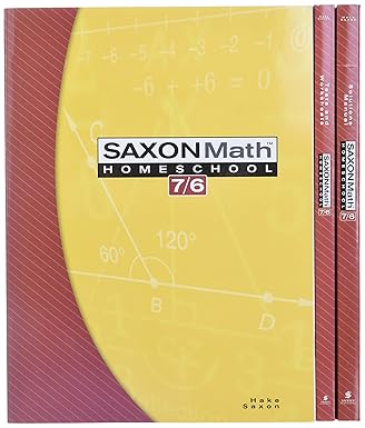 Math 7 / 6: Homeschool Set (Saxon Math 7/6): Hake: 9781591413332 ...