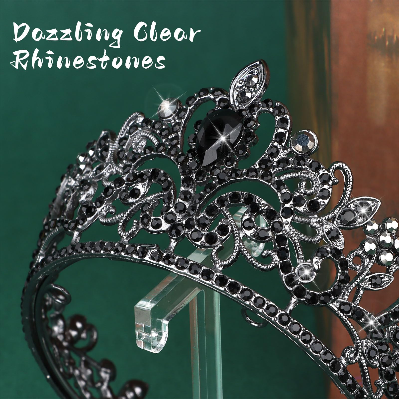 Snapklik.com : Black Small Crown For Girls Princess Tiara Birthday Cake ...
