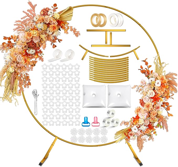 Amazon.com: Toosci Round Balloon Arch Stand, 7.2ft Large Size Stable ...