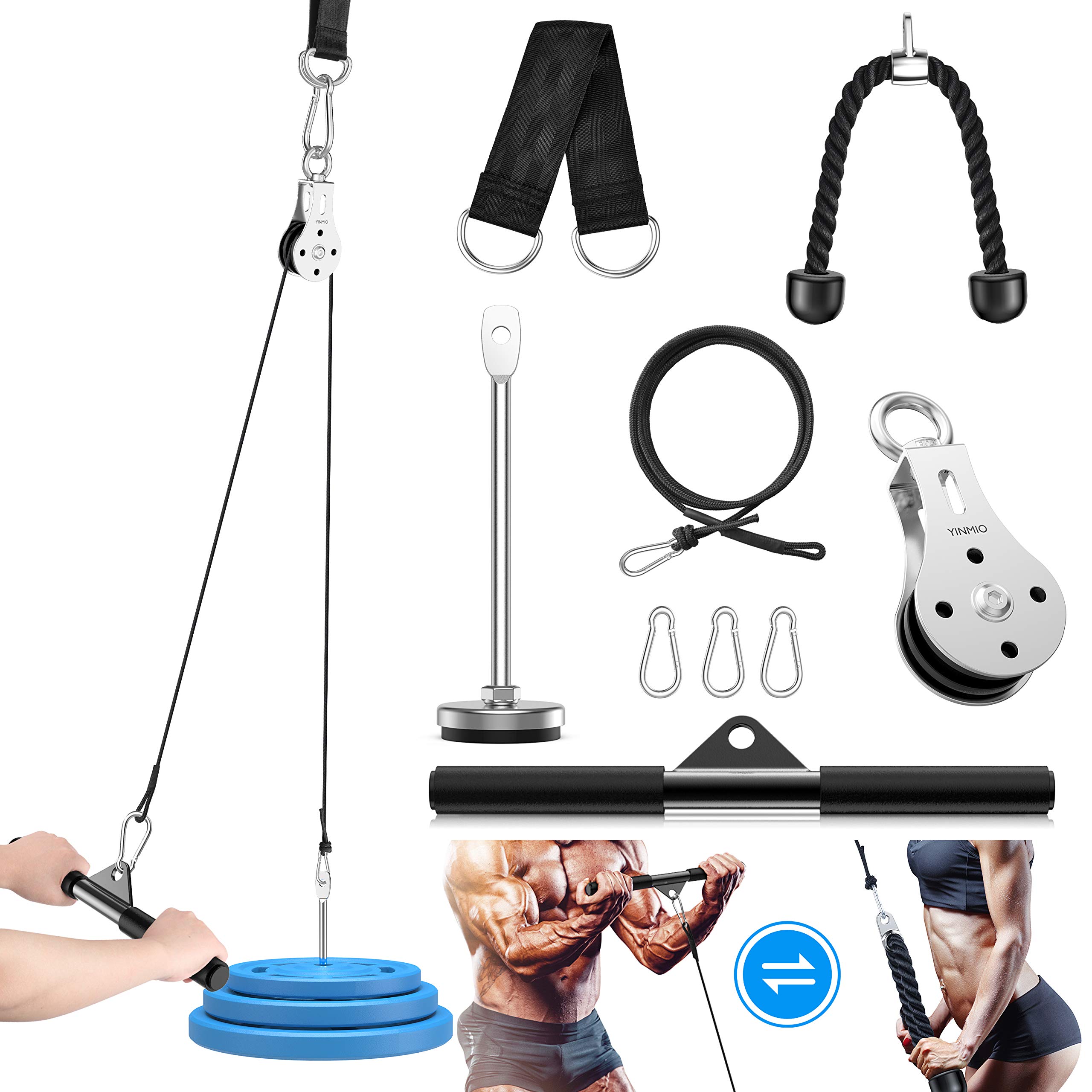 Yinmio Cable Pulley Fitness Lat And Lift Pulley System 2meter ...