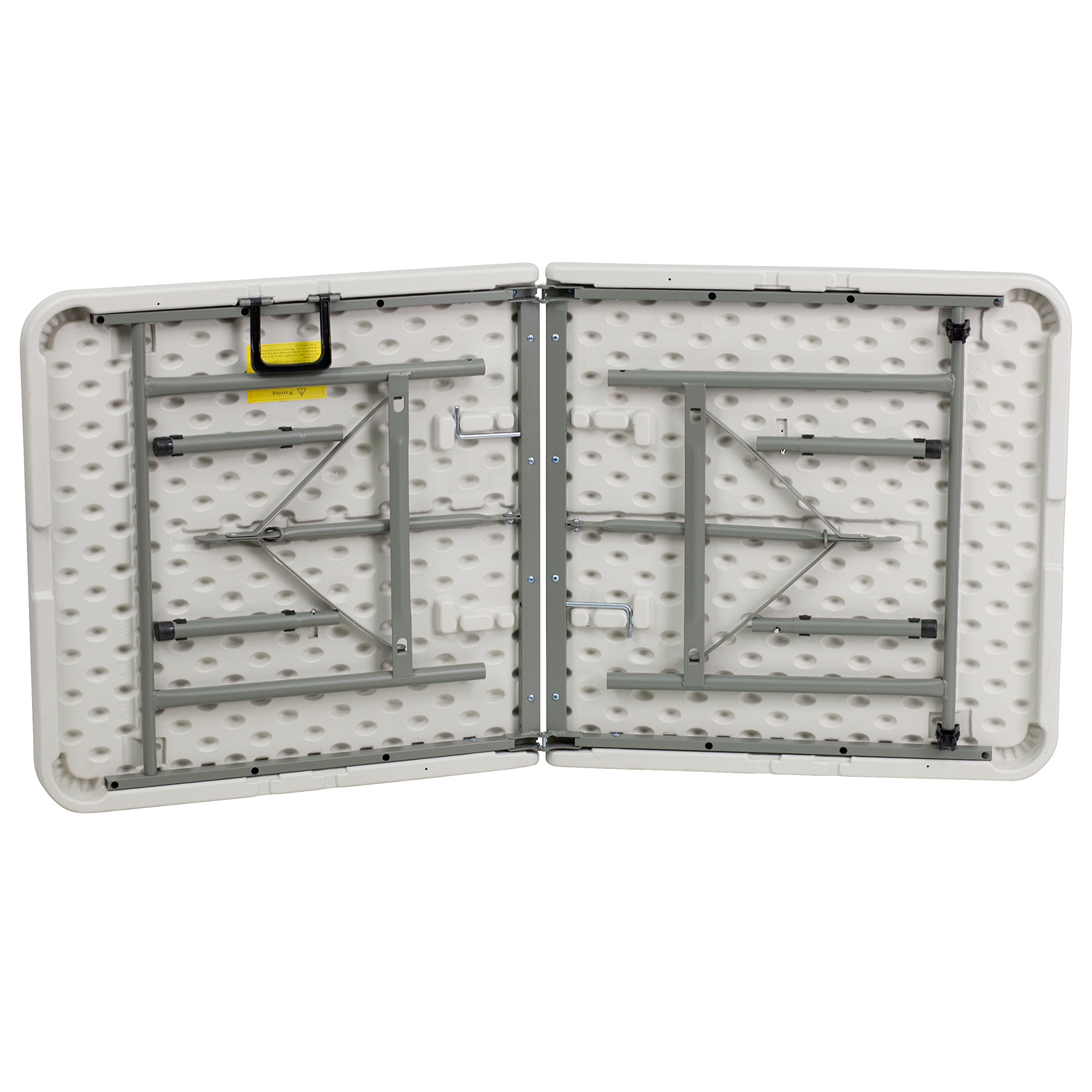 Snapklik.com : EMMA + OLIVER 5-Foot Bi-Fold Granite White Plastic ...