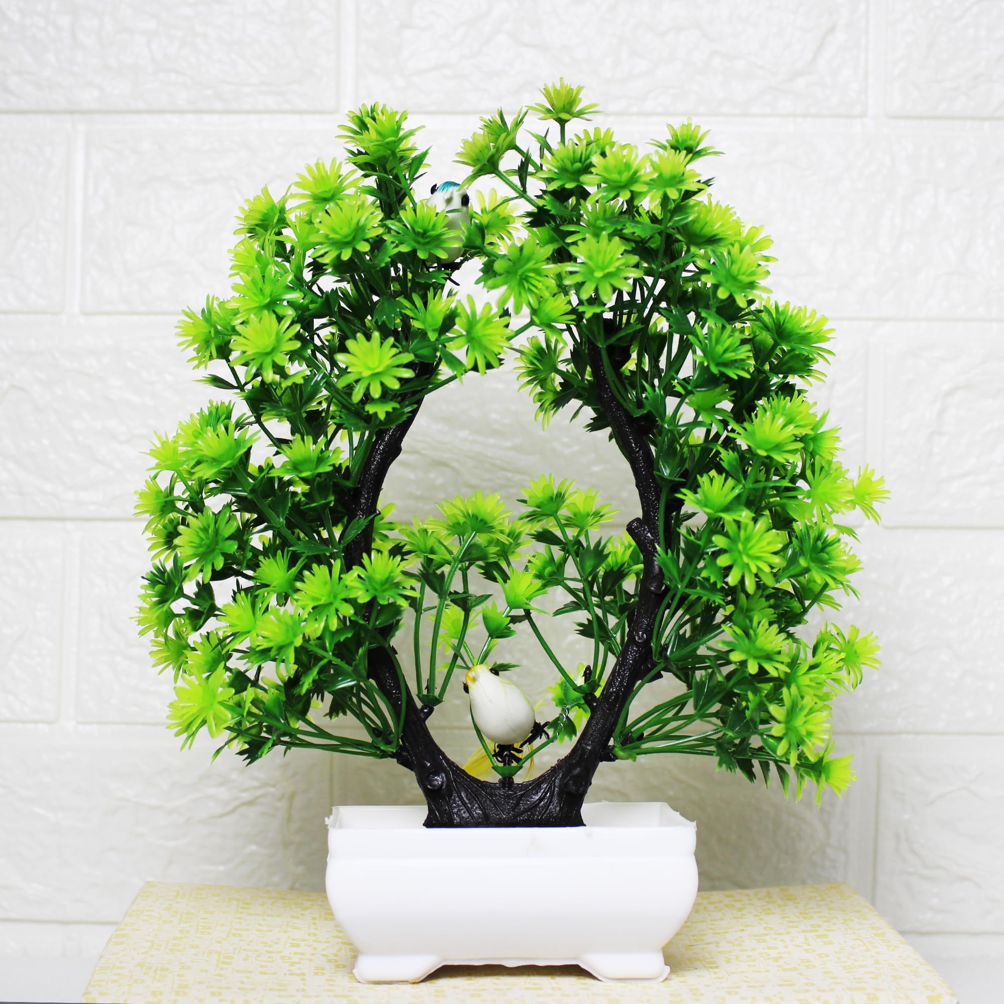 Buy Handybee 3 Plastic Fake Green Plant, Faux House Plants Desk Plant ...