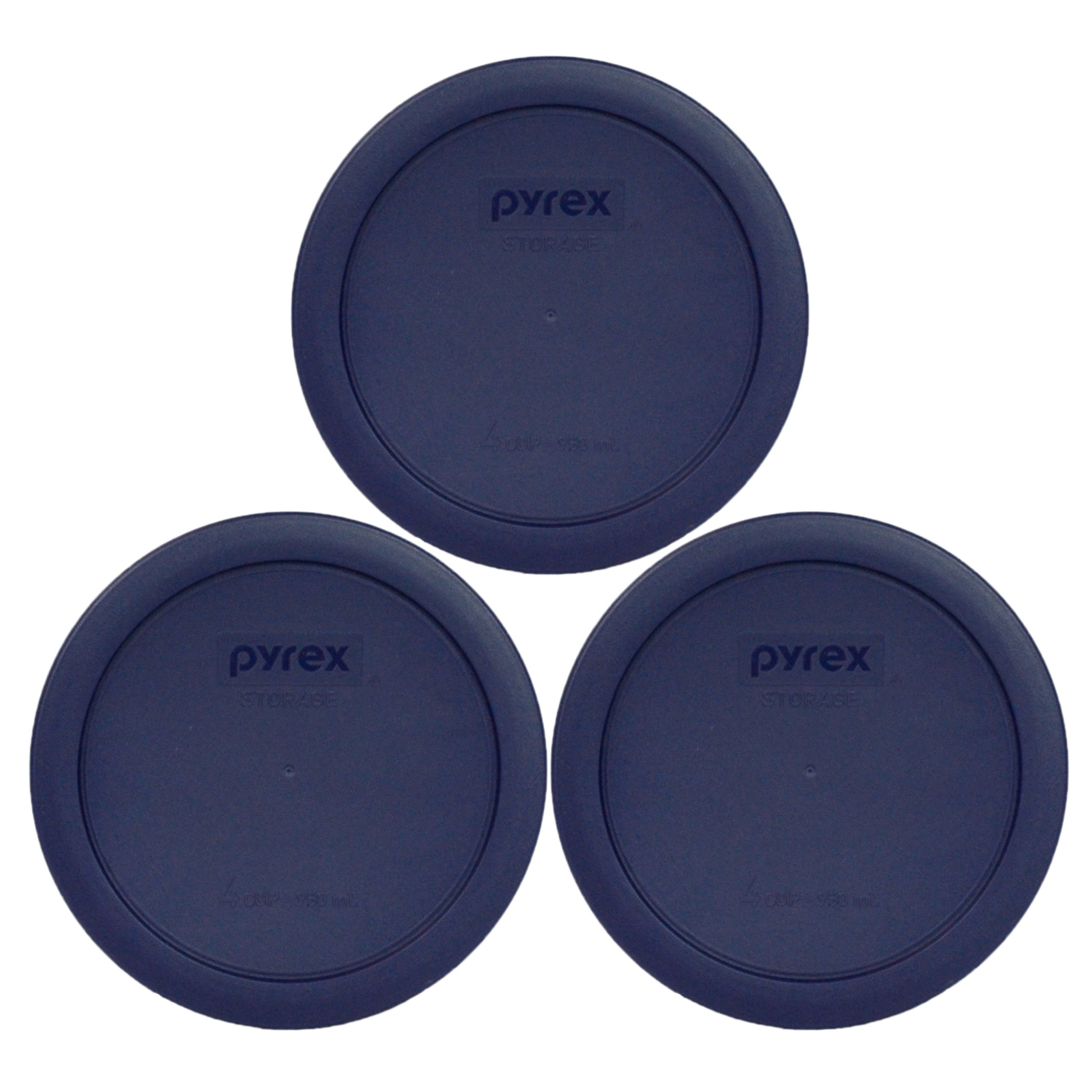 Snapklik.com : Pyrex 7201-PC 4-Cup Navy Blue Food Storage Replacement Lid